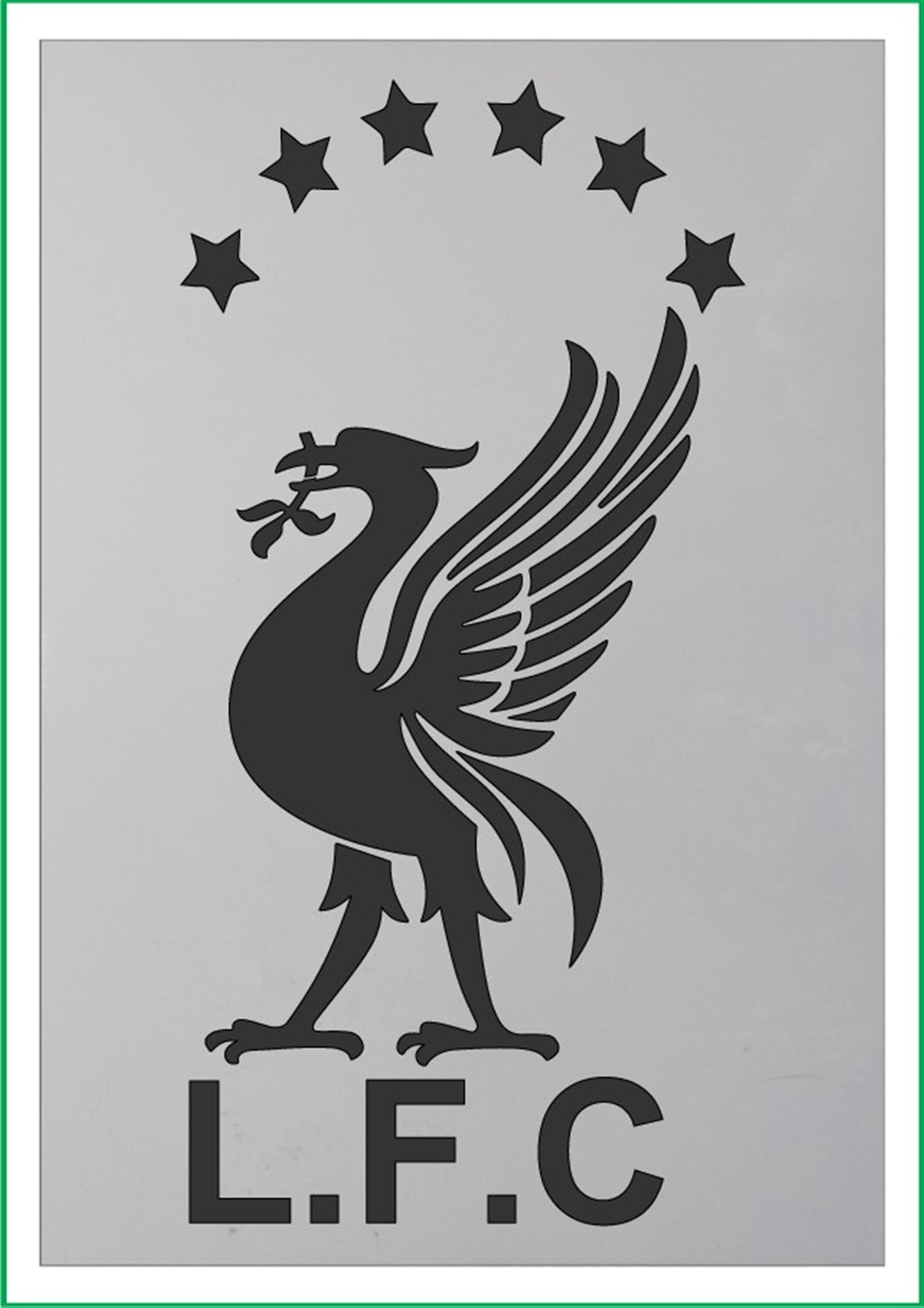 Liverpool liverpool 6 stars print mylar Stencil 190 micron | Etsy