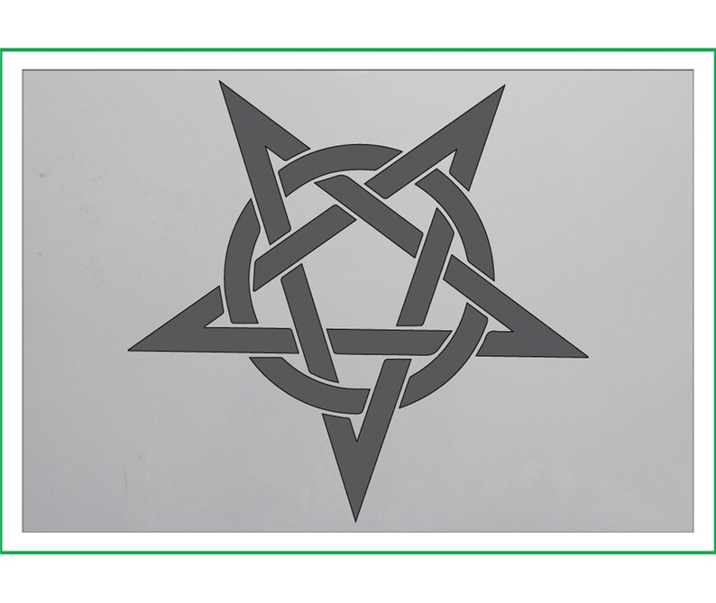 PENTAGRAM Cult Pagan Print Mylar Stencil 190 Micron Mylar A4 | Etsy