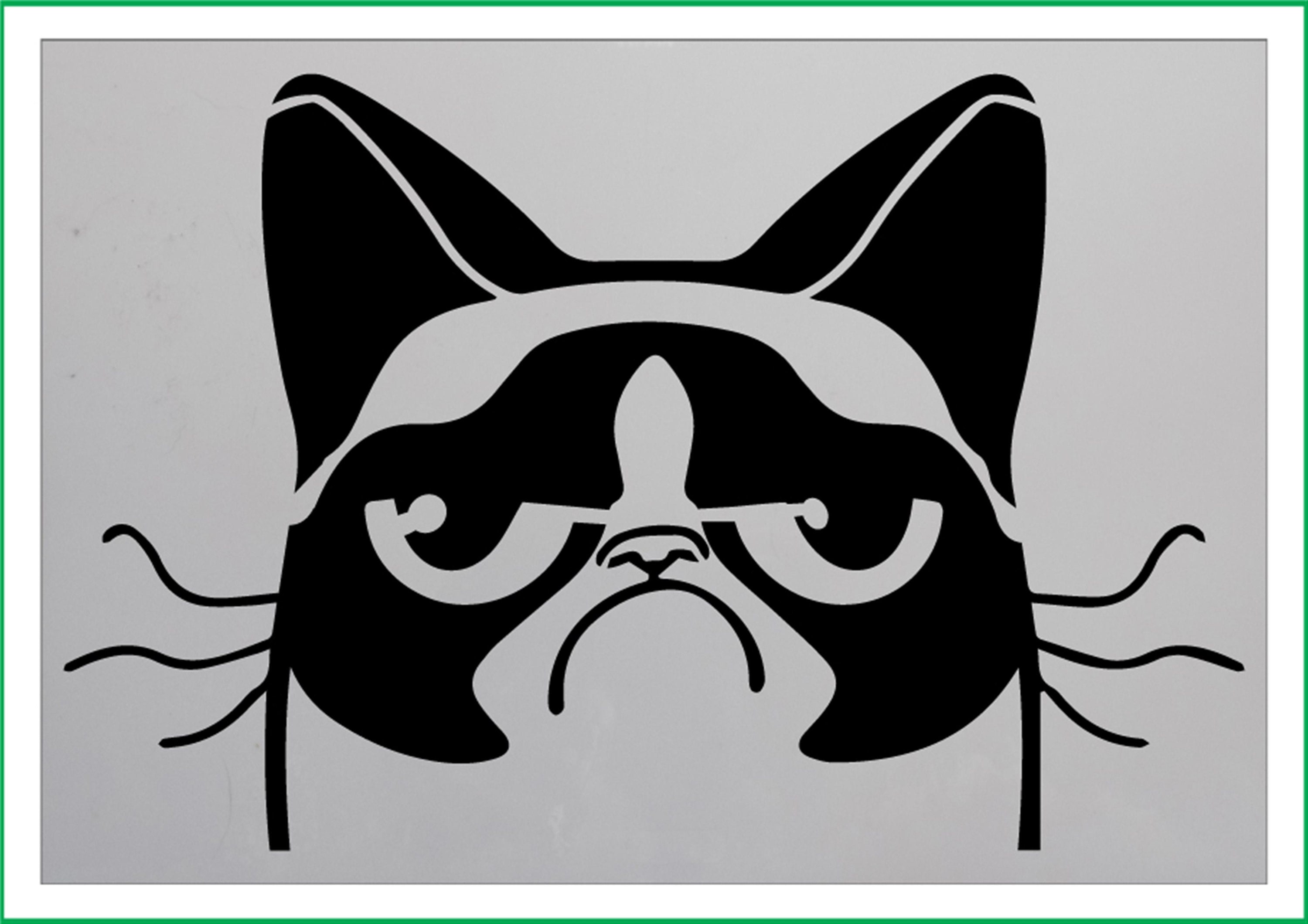 Grumpy Cat Stencil