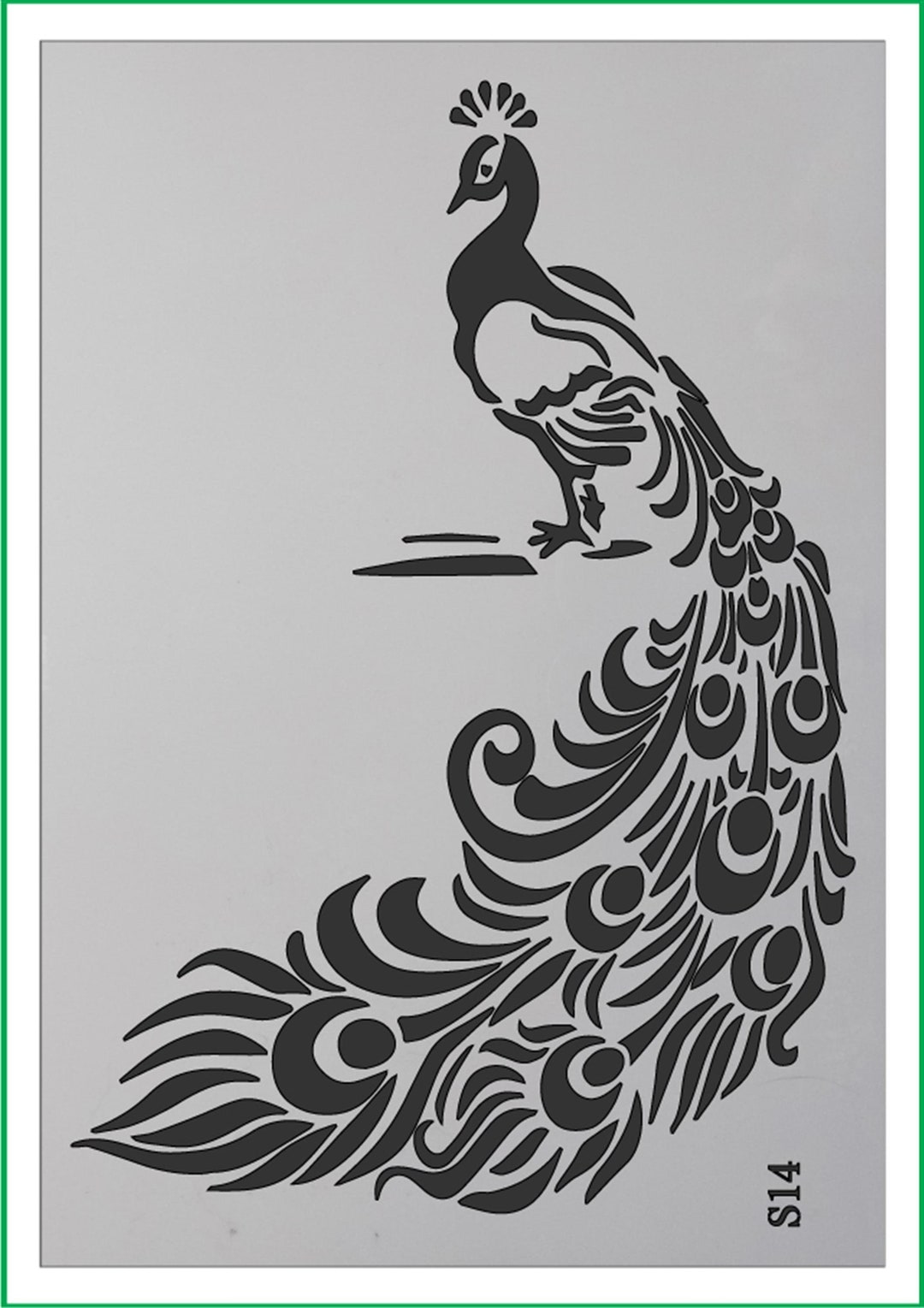 PEACOCK Print Mylar Stencil 190 Micron Mylar A4 A3 A2 A1 A0 - Etsy
