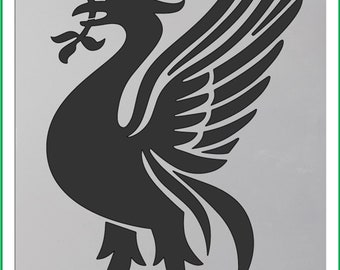 Liverbird Stencil - Etsy