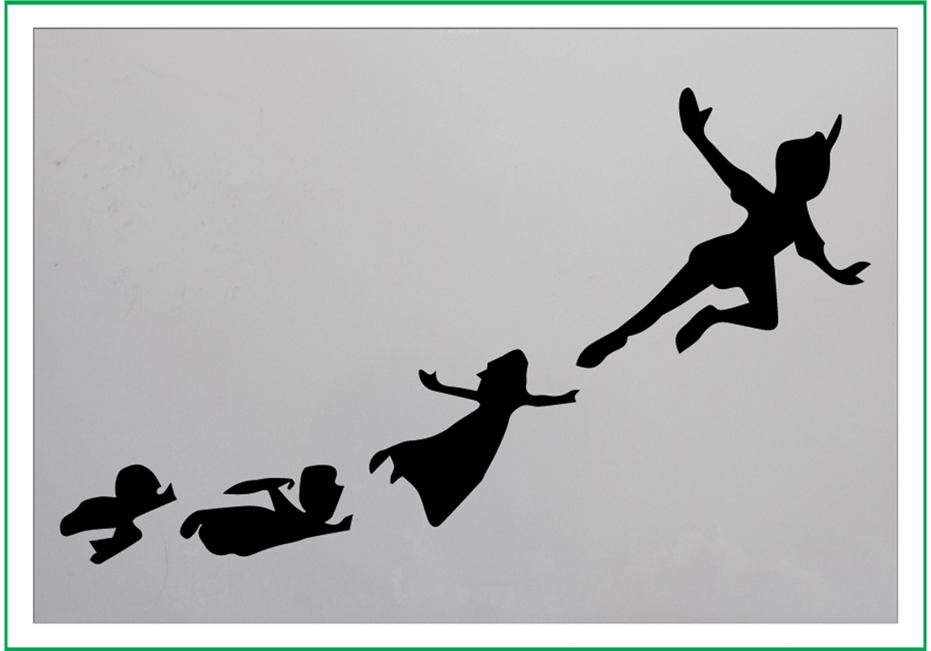 Peter Pan Flying Stencil