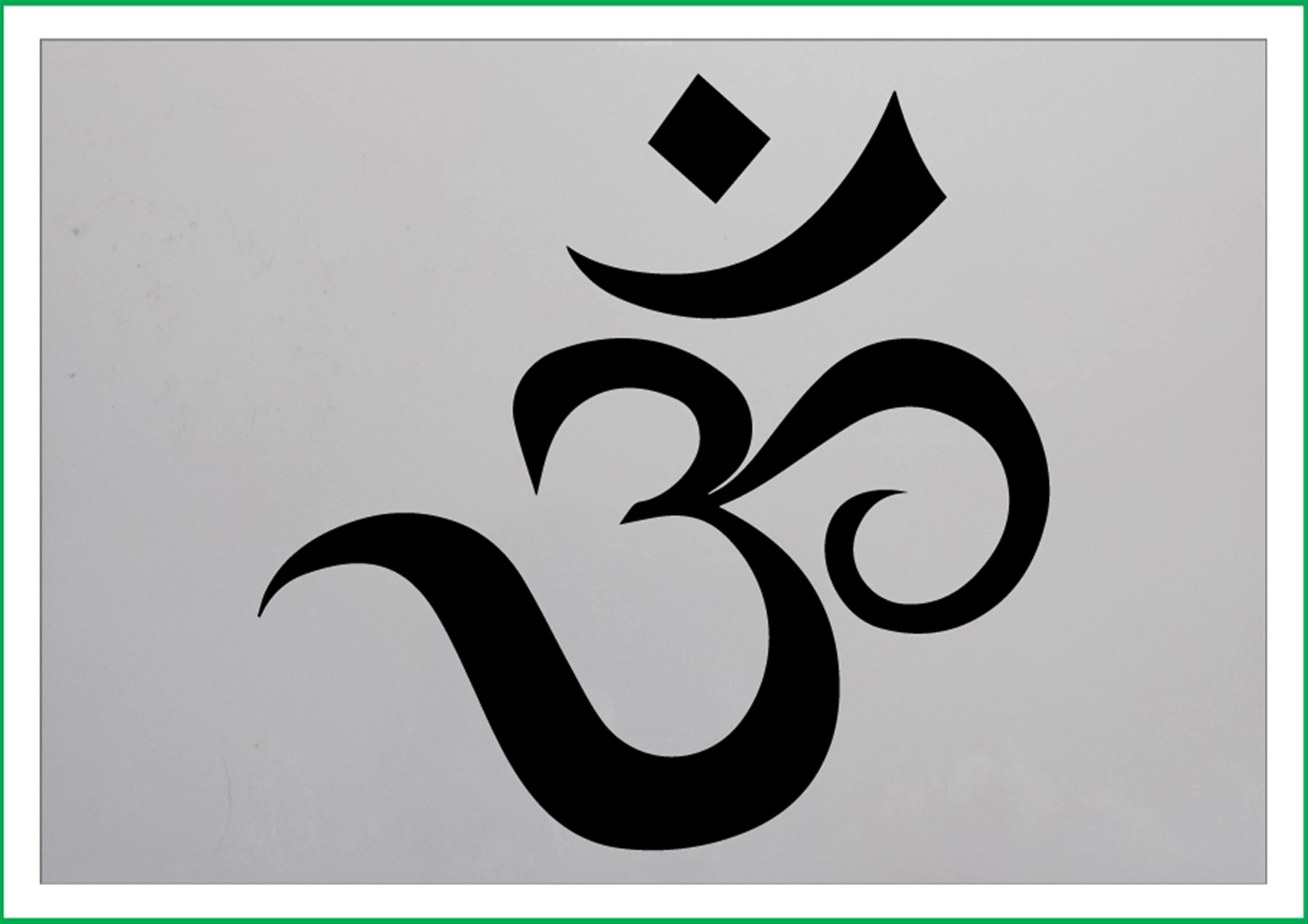 Om Indian Symbol Stampa Mylar Stencil 190 Micron Mylar A4 A3 Etsy Italia