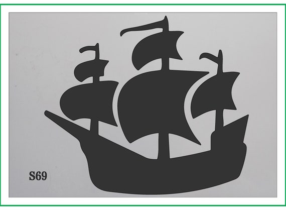 Pirate Ship Stencils