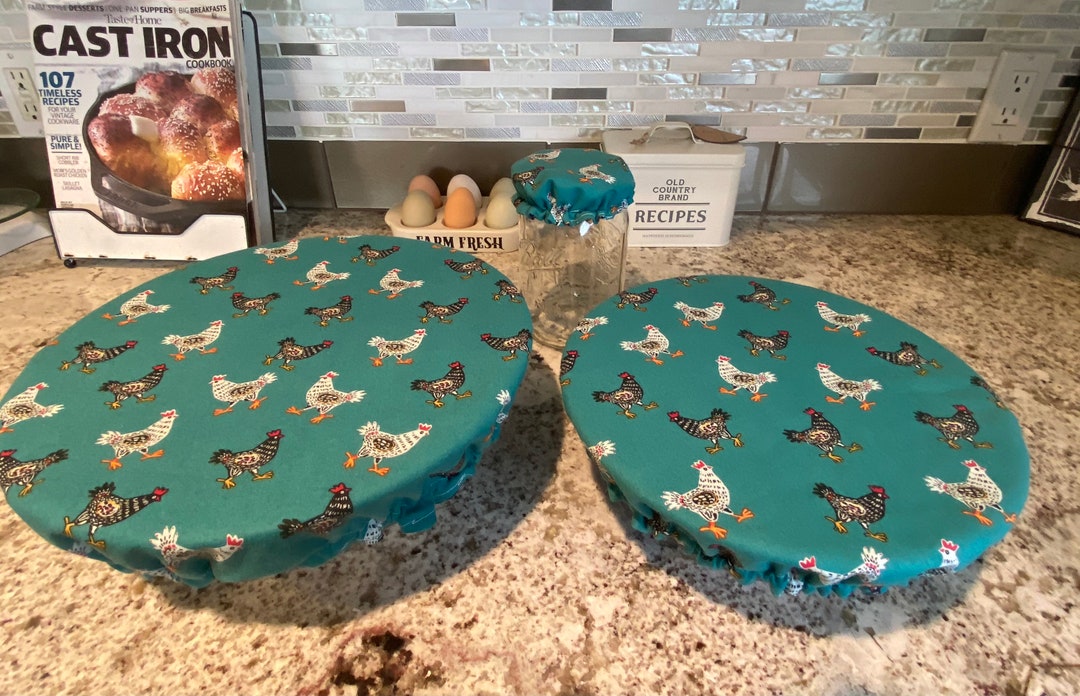 Bowl Covers, Reversible Bowl Cover, Sourdough Bowl Cover, Jar Cover ...