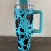 Cow Print 40oz Stainless Steel Tumbler, Cow Print Tumblers, Western ...
