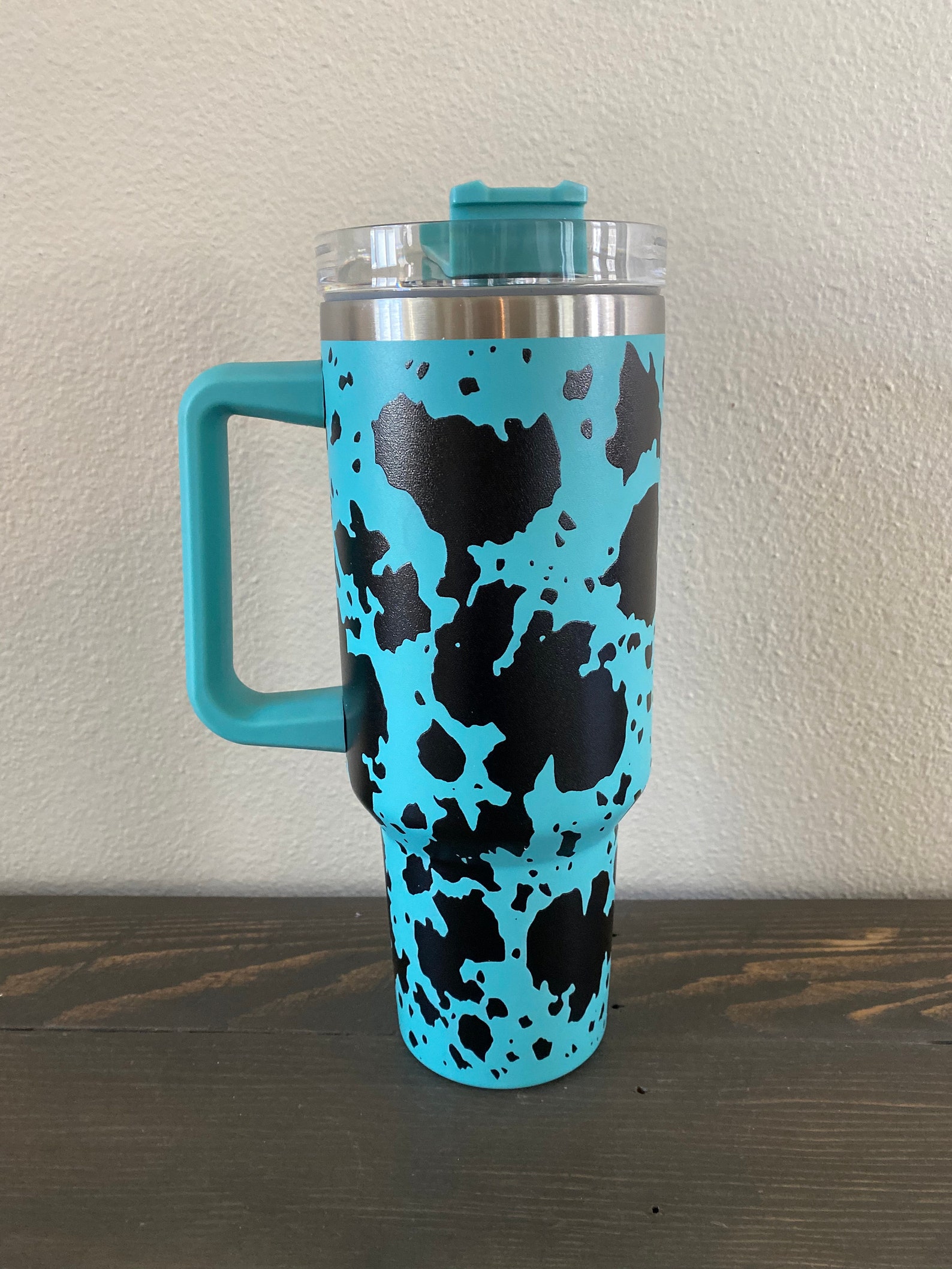 Cow Print 40oz Stainless Steel Tumbler, Cow Print Tumblers, Western ...