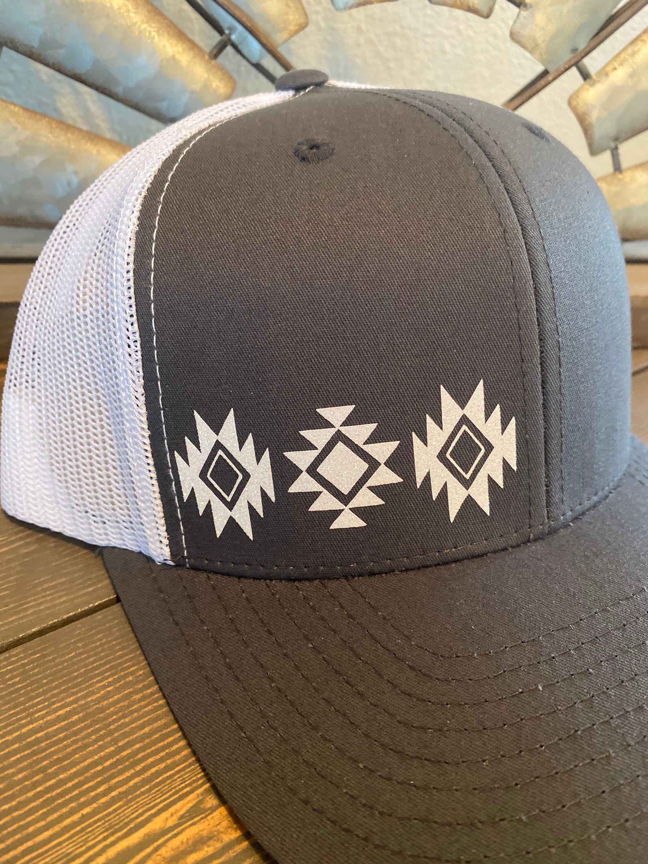 Aztec Western Trucker Hat,western Hat, Western Trucker Hat,aztec ...