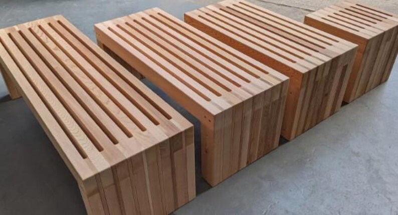 Easy Outdoor Bench Plans DIY 2x4 Wood Patio Furniture - Etsy
