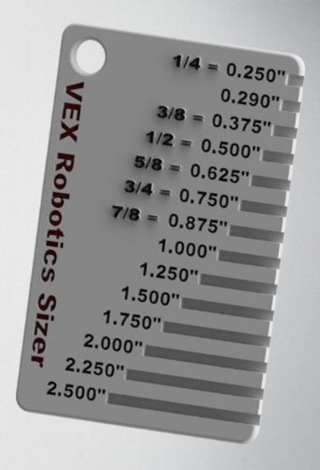 VEX Screw and Standoff Sizer Works With All Vex Screws - Etsy