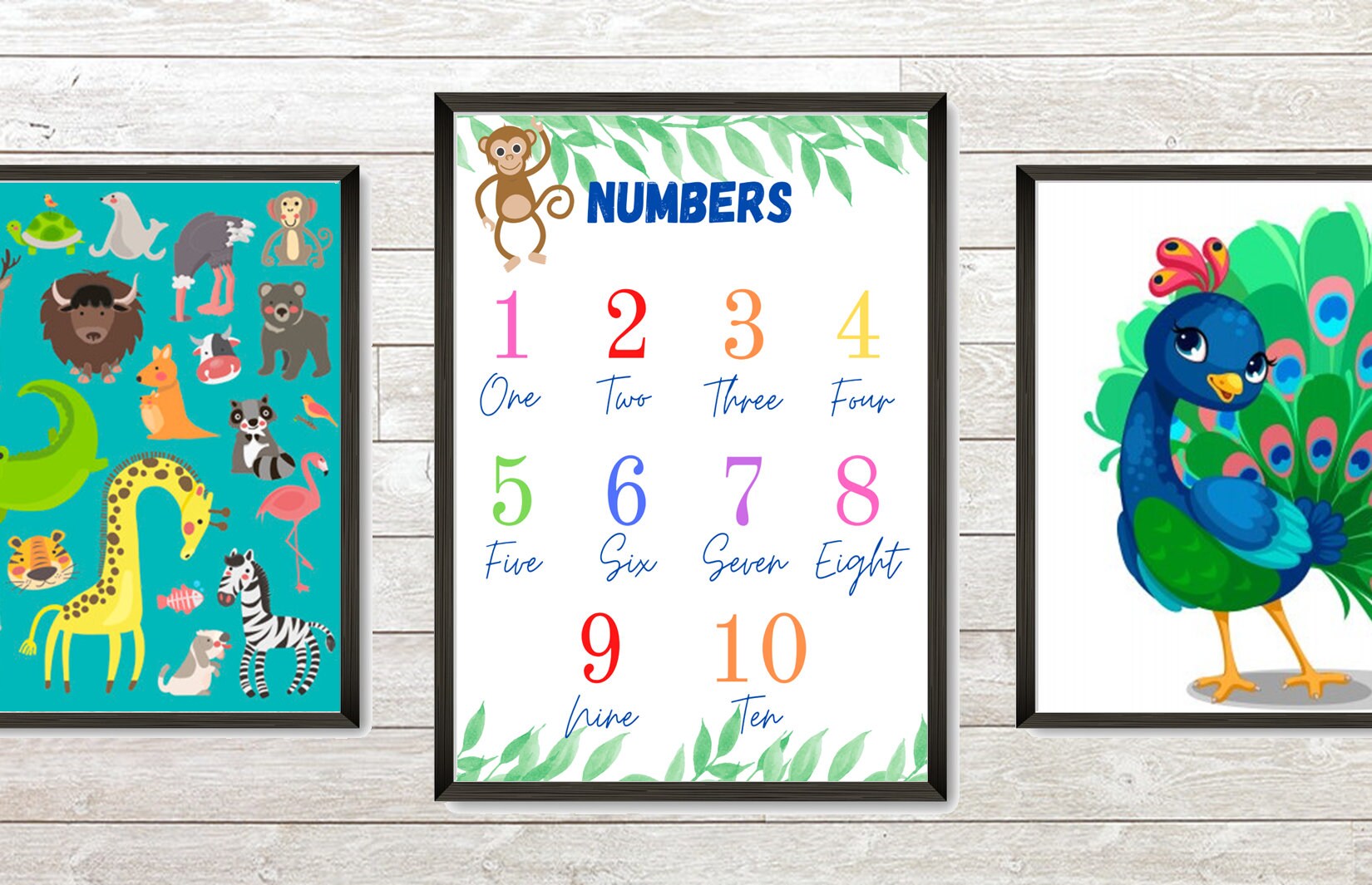 Printable Number Chart Kids Chart Distance Learning - Etsy