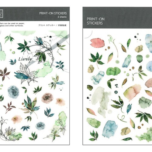 Mu Print on Sticker 55 Classic Botanical Garden - Etsy