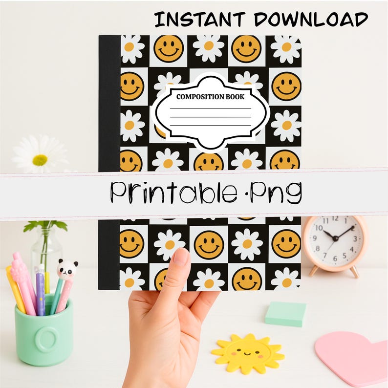 Printable Composition Notebook Cover PNG Back to School Personal ...