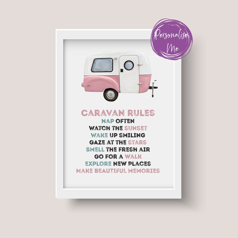 Caravan Rules Caravan Gift Caravan Lovers Gift Caravan - Etsy