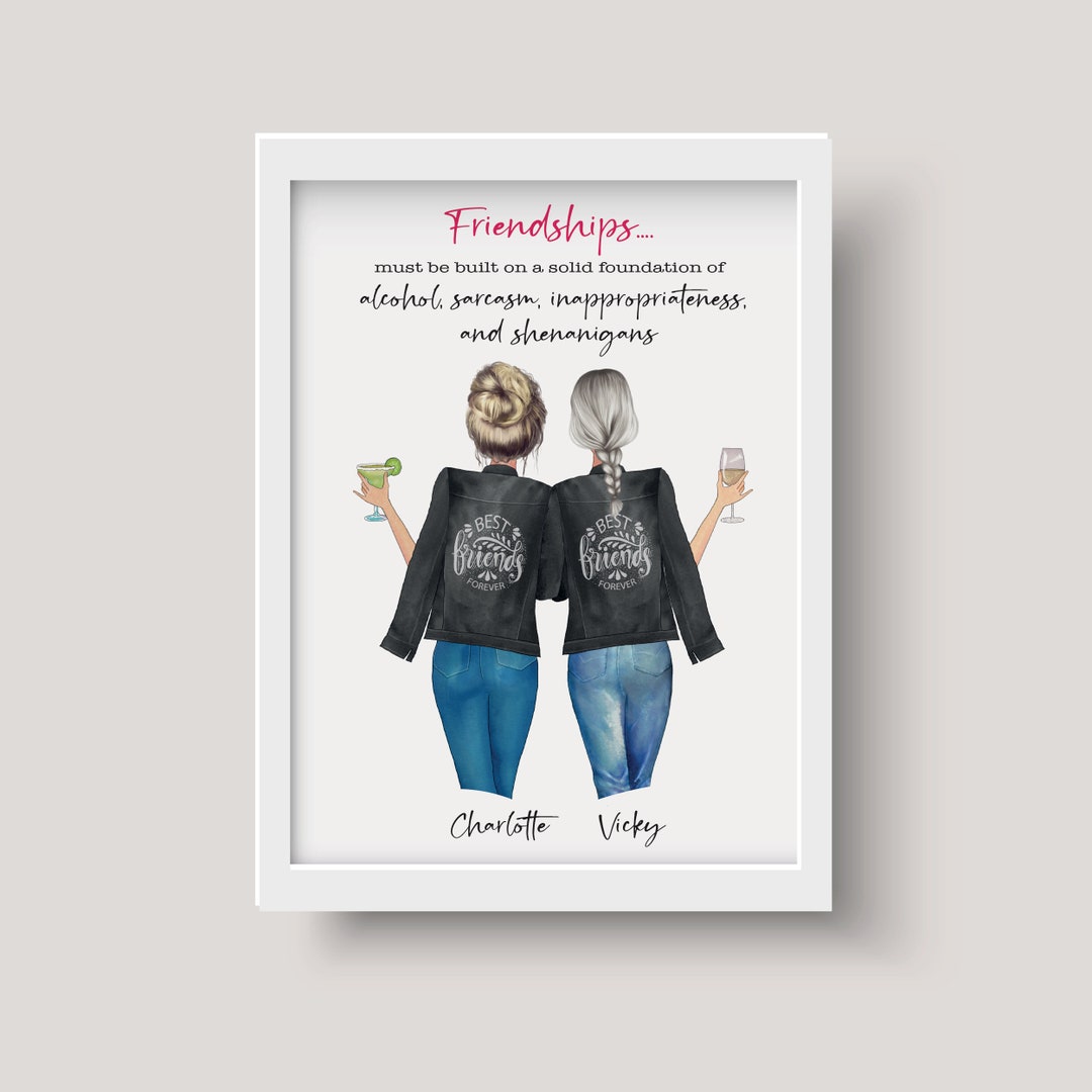 Personalised Friendship Print Best Friend Gift Special - Etsy UK