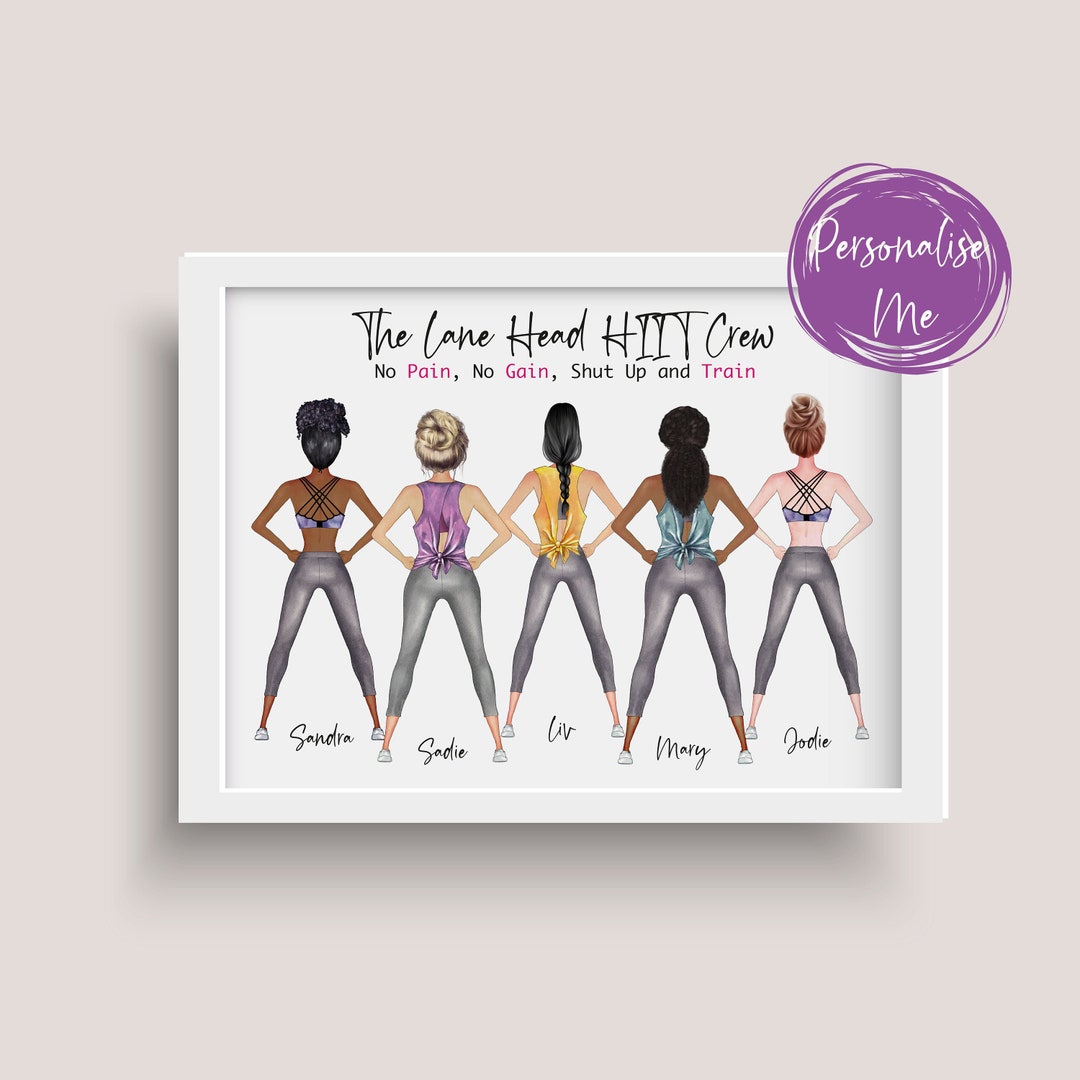 Personalised Print, Gym Buddy Gift, Training Friend, Crossfit Gift, Gym ...