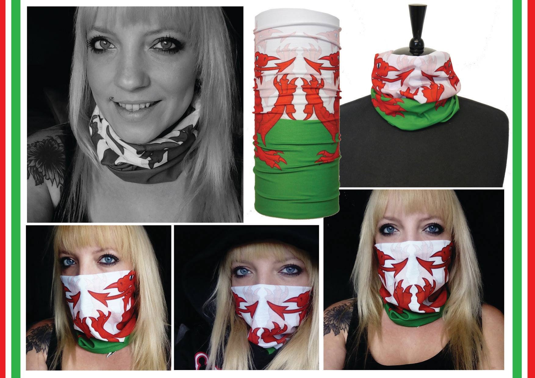 Exclusive UK Designer Face Coverings, Neck Gaiter, Washable, Neck Tube ...