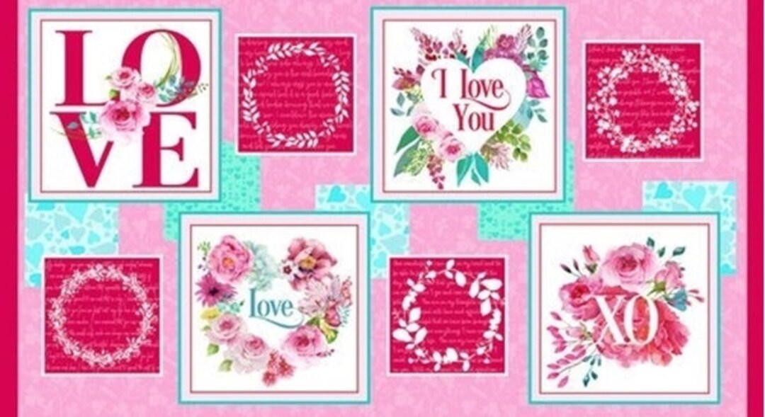 Love Letters Valentine Blocks - Pretty & Gentle - Etsy