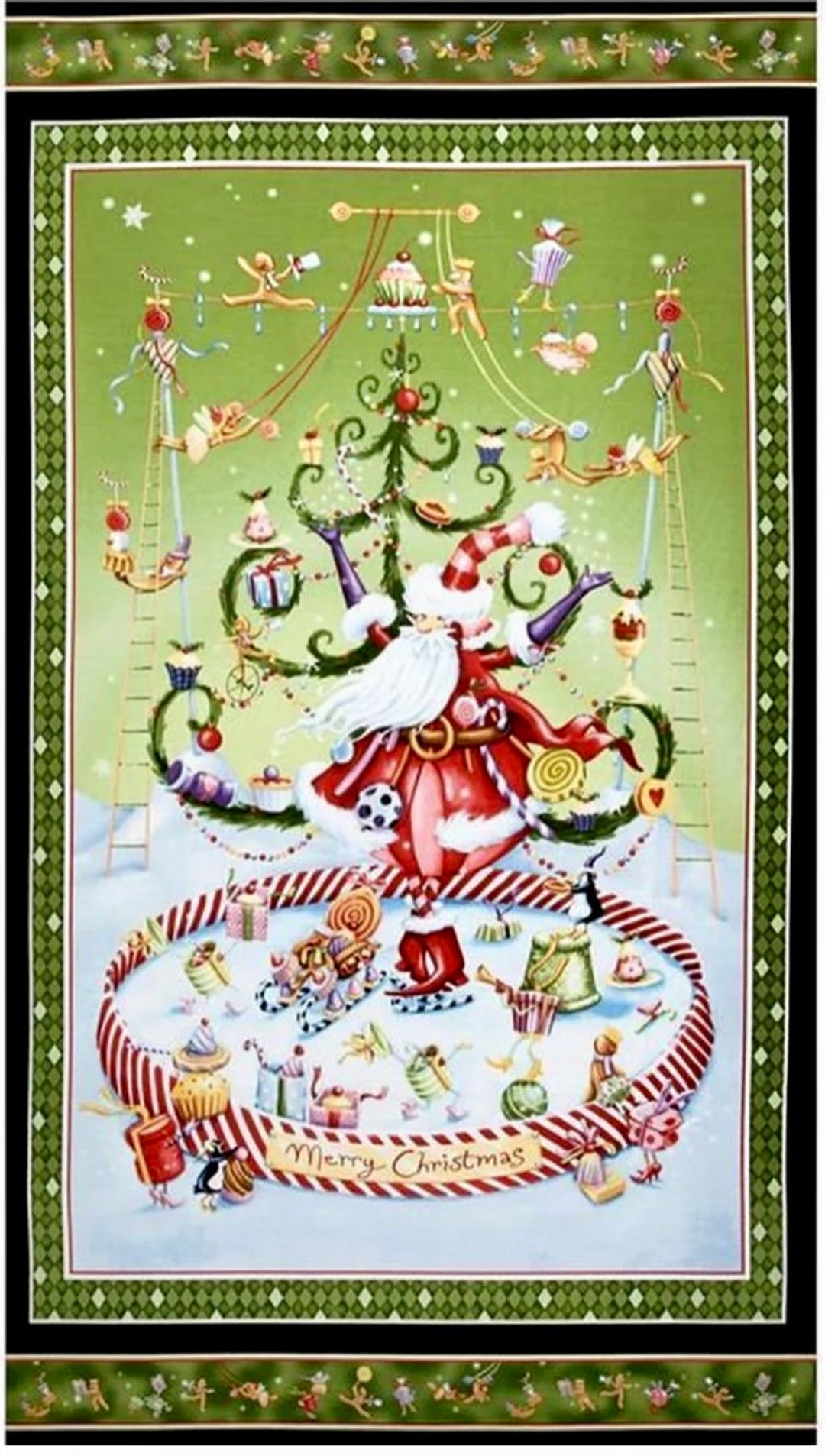 More Merriment Christmas Rare Panel - Fun & Lively - Etsy
