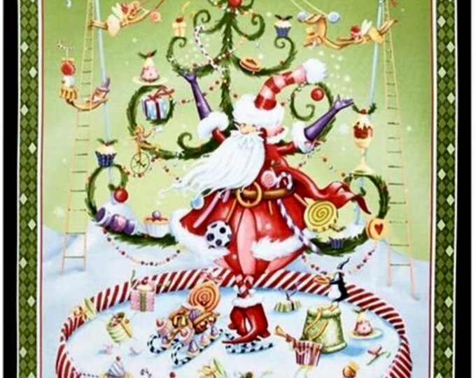 Santa Apron Sew N Go Craft Panel so Cute - Etsy