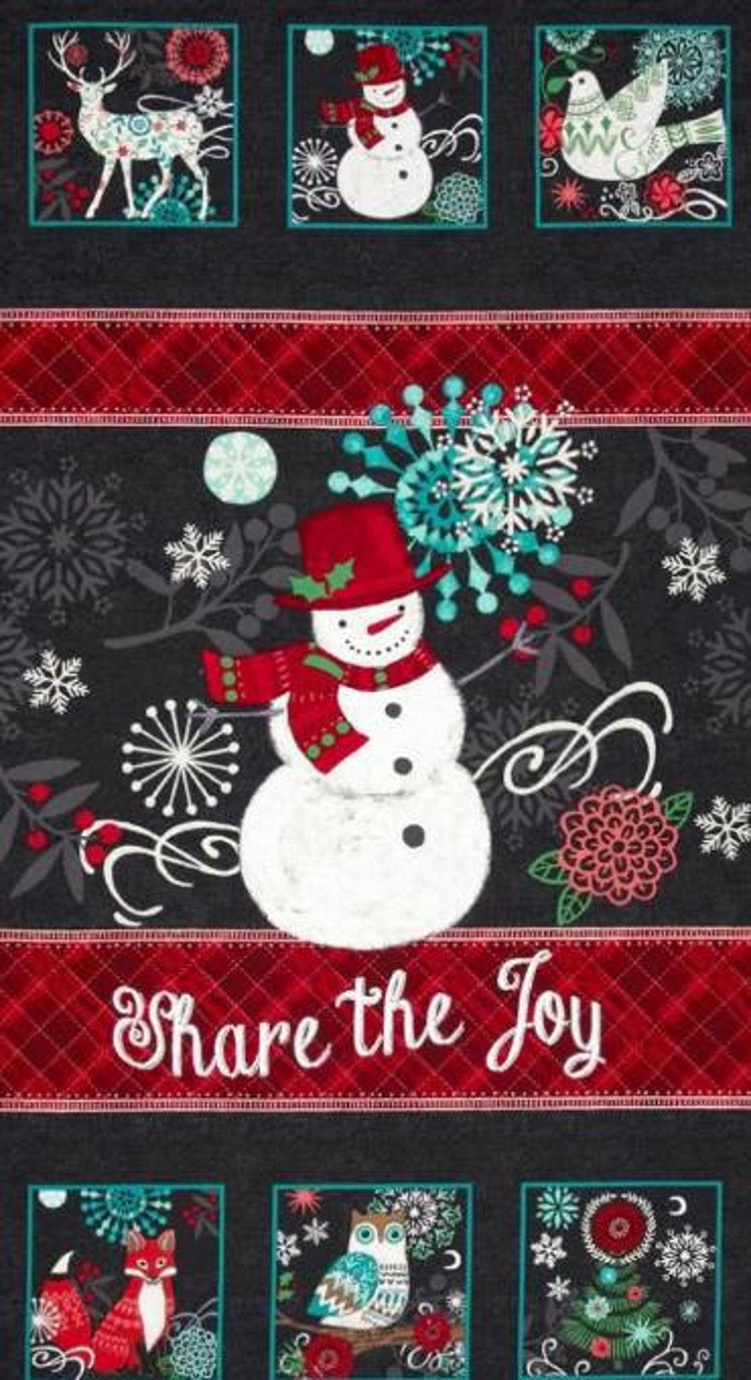 Chalkboard Snowman Panel - Whimsical - Etsy