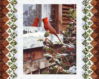 Cardinal Fabric Panel Pattern - Etsy