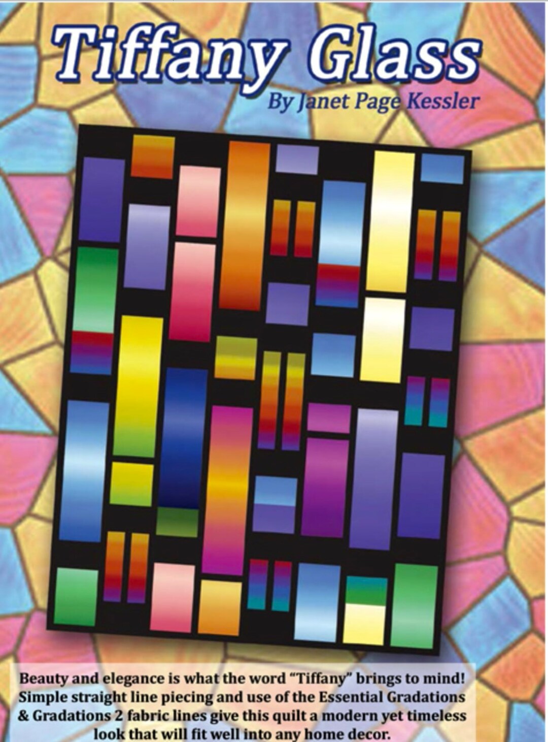 Stained Glass Quilt Kit by Janet Page Kesser - Beautiful Colors - Etsy