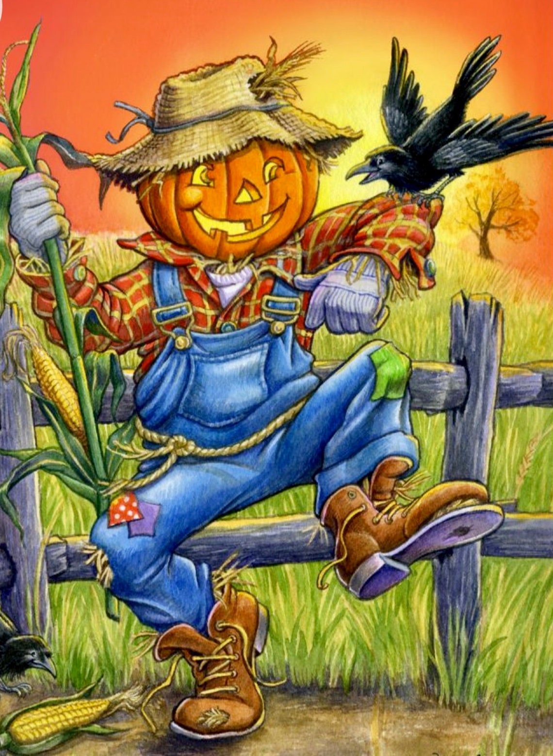 Scarecrow Large Panel - Etsy