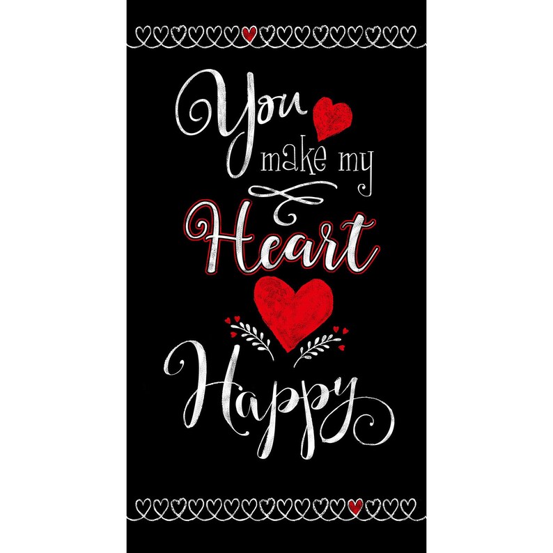 You Make My Heart Happy Panel Timeless Treasures Fabrics, - Etsy