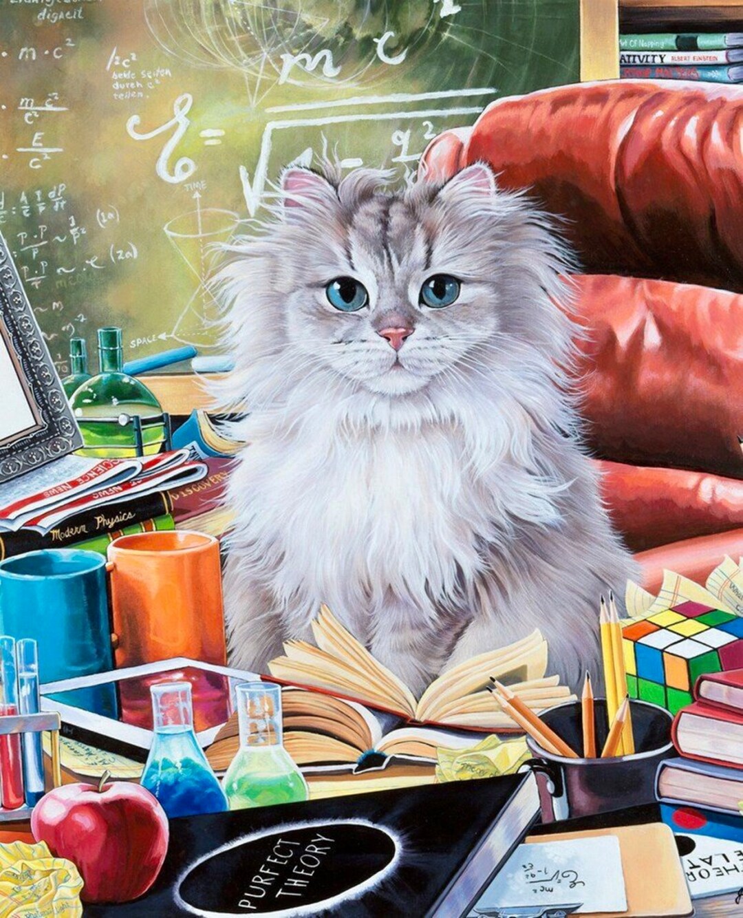 The Einstein Cat Panel - so Cute - Etsy