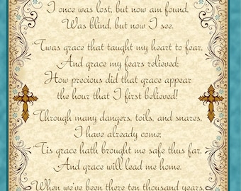 Amazing Grace Quilt Panel - Etsy