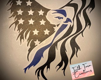 Thin Blue Line Eagle - Etsy