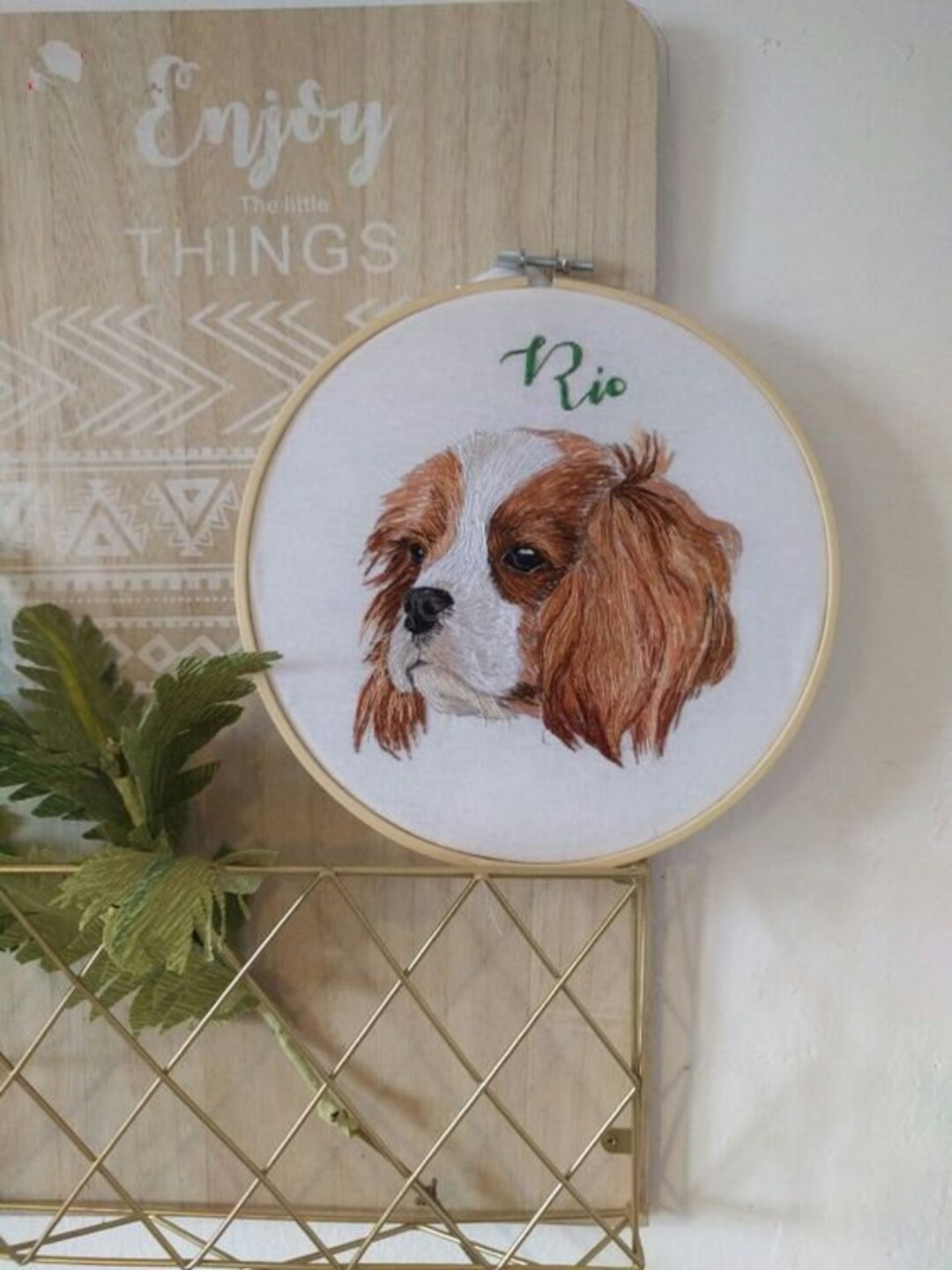 Pet Embroidery, Hand Embroidered Portait of Your Pet Cat Portrait. Dog ...