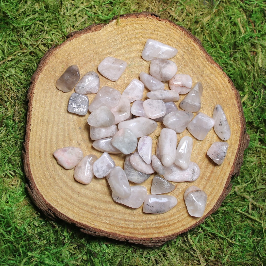 Pink Petalite With Epidote Tumbled VERY Small - Etsy