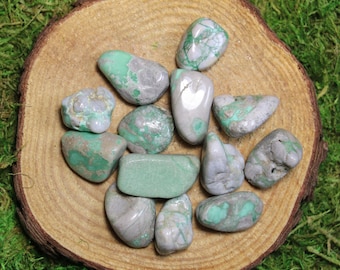1 XL VARISCITE Tumbled Stone Semi-rough for Hope VT15 - Etsy