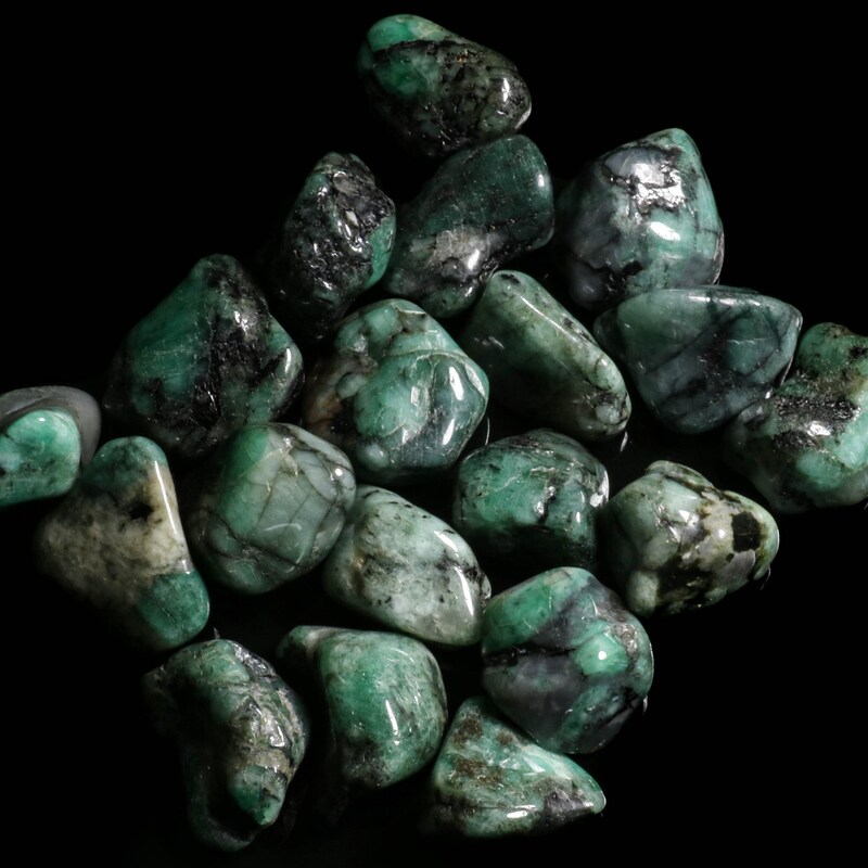 Tumbled Emerald - Etsy