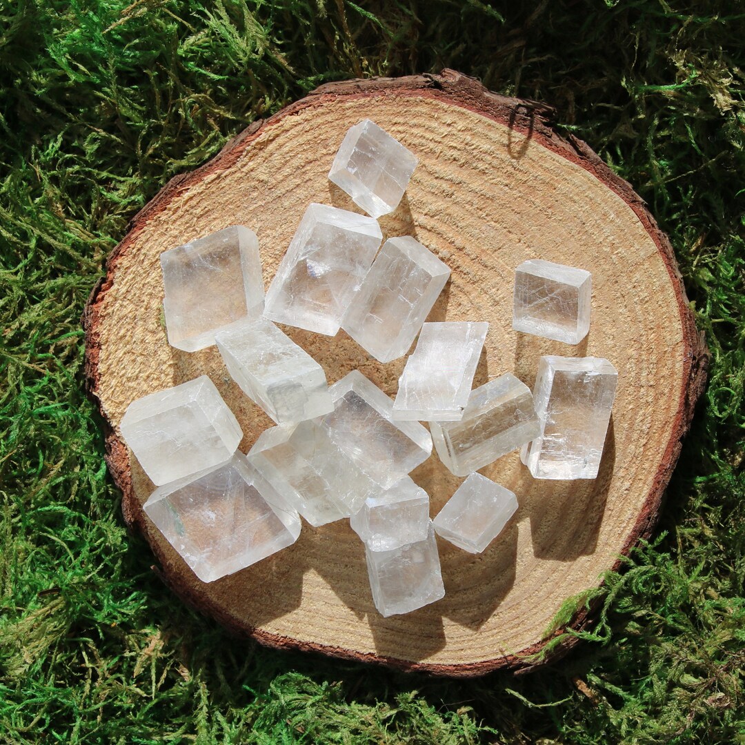 Icelandic Spar Calcite Small Side of Medium Raw - Etsy
