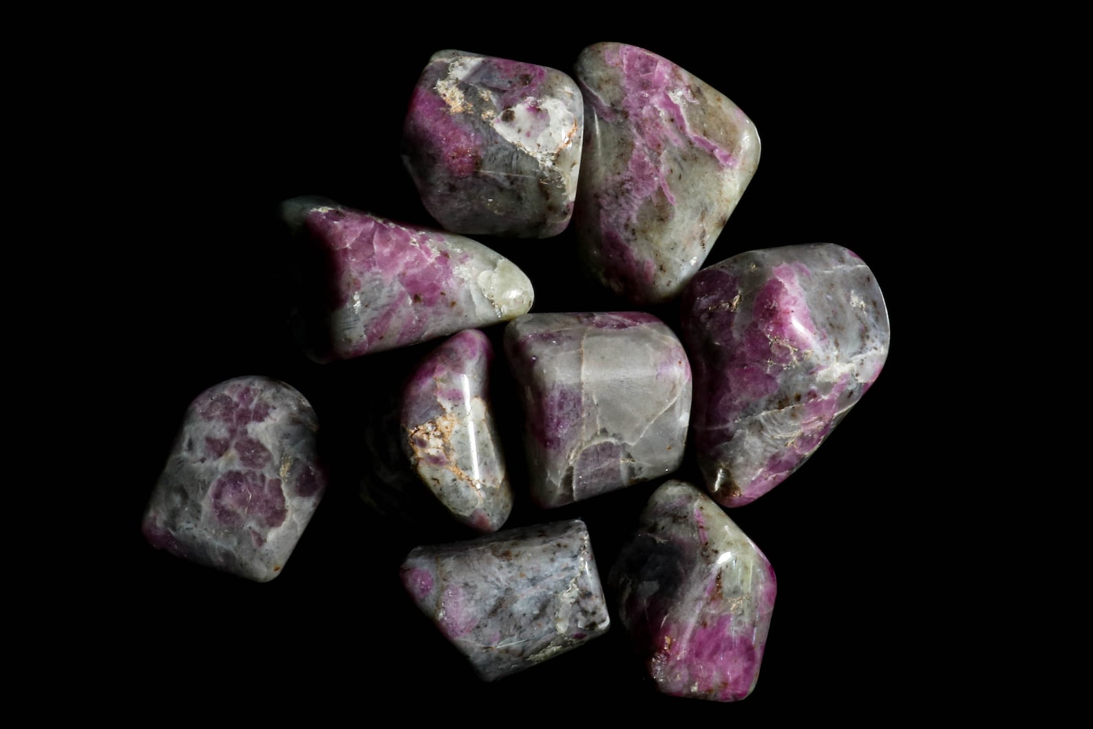 Ruby in Feldspar Tumbled - Etsy