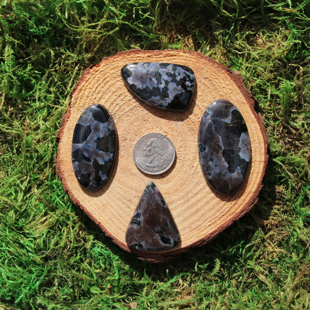 Indigo Gabbro Aka Mystic Merlinite Cabochon Pieces #A-D - Etsy