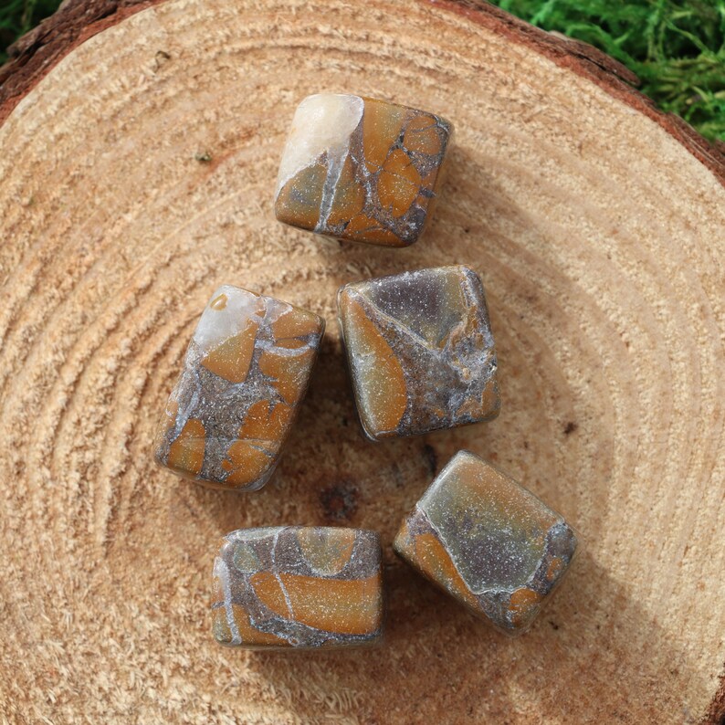 Bamboo Jasper Tumbled | Etsy