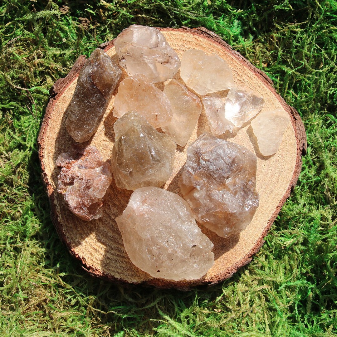 Rutilated Quartz Raw Chunk Piece - Etsy