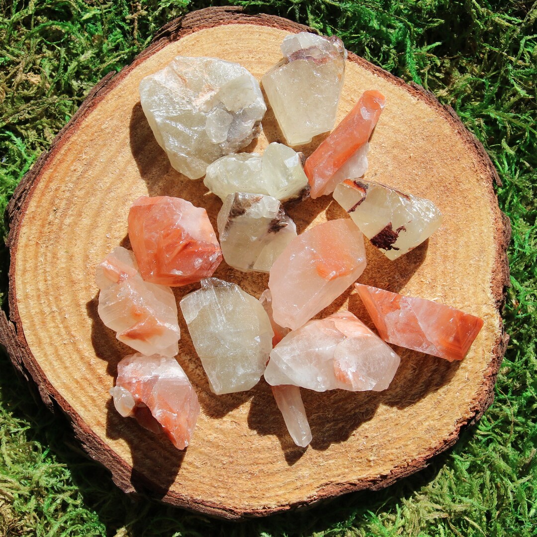 Tri Colorred Calcite Raw Medium Pieces - Etsy UK