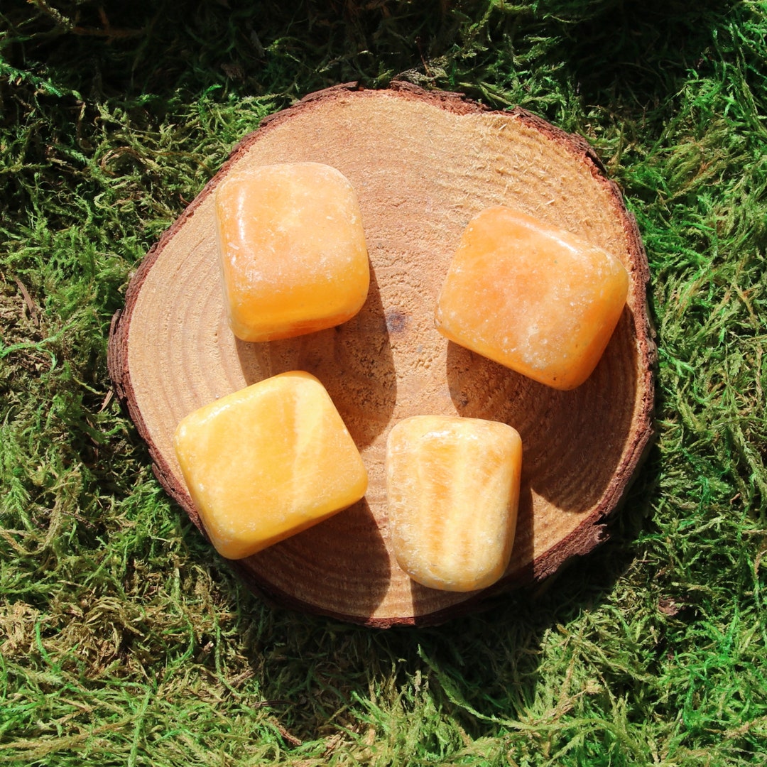 Yellow Aragonite Large Tumbled - Etsy