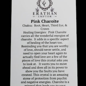 Pink Charoite Large Tumbled - Etsy