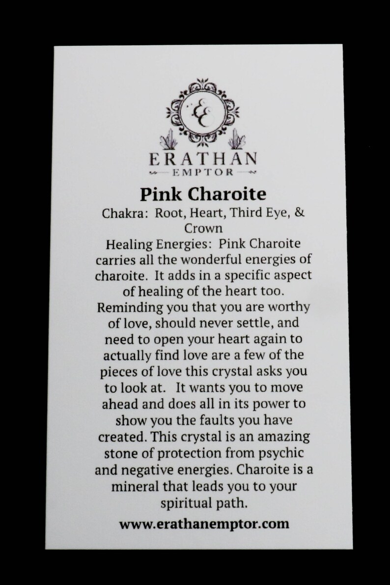 Pink Charoite Large Tumbled - Etsy