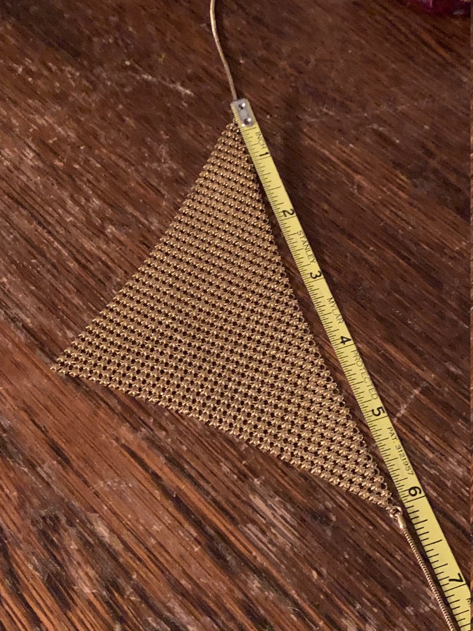 Vintage Gold-toned Chainmail Necklace - Etsy UK