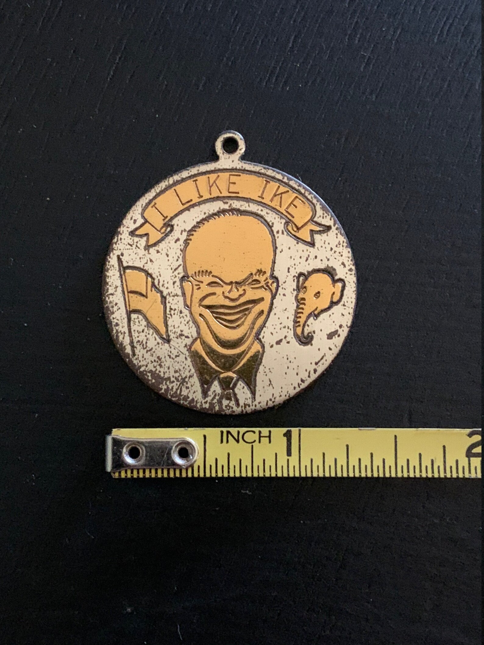 I LIKE IKE 2-tone Campaign Pendant - Etsy