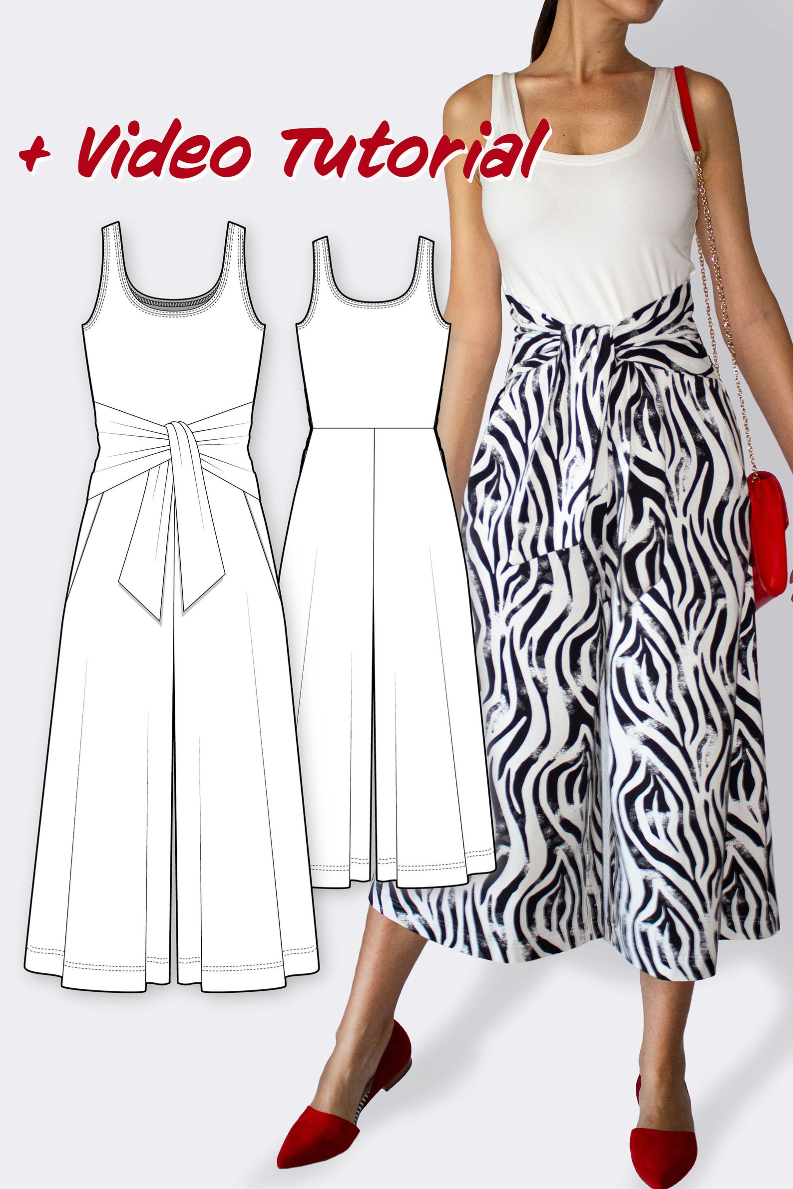 Sewing Pattern | Overall Jumpsuit Sophie | E-book | Size XXS-XL | Pdf ...