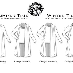 Sewing Pattern | Twin Set Clara | E-book | Size XXS-XL | Pdf Download ...