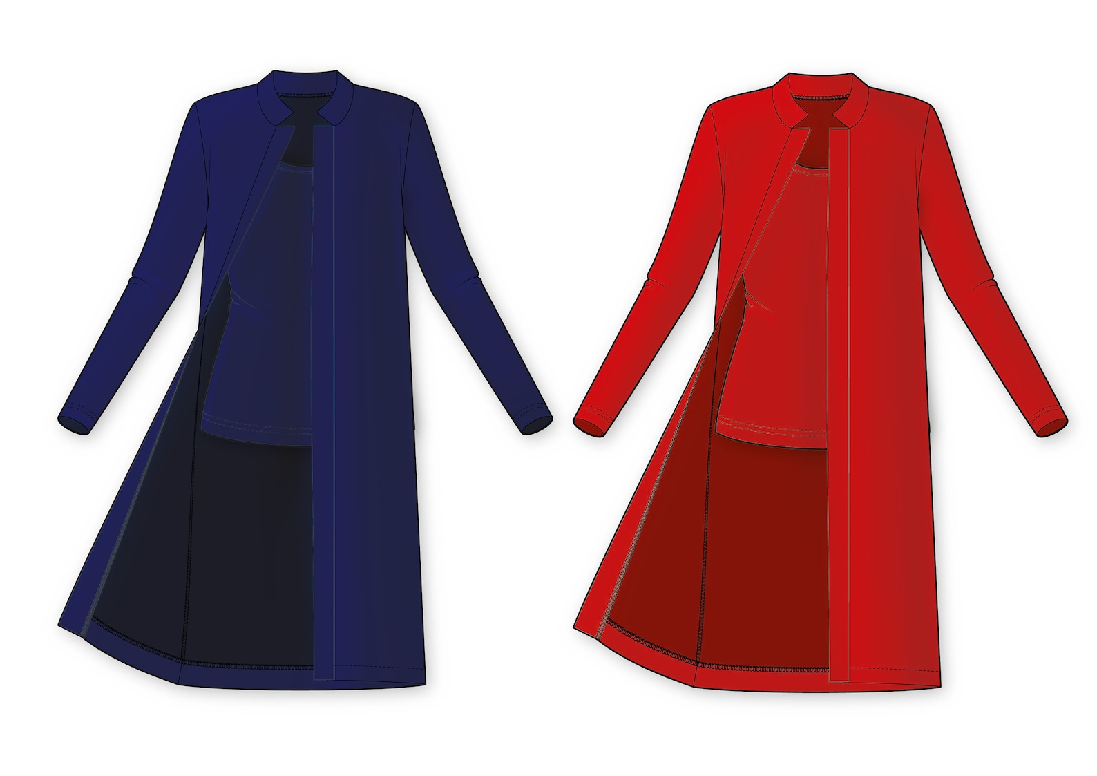 Sewing Pattern | Twin Set | E-book | Cardigan and Tanktop | Size XXS-XL ...